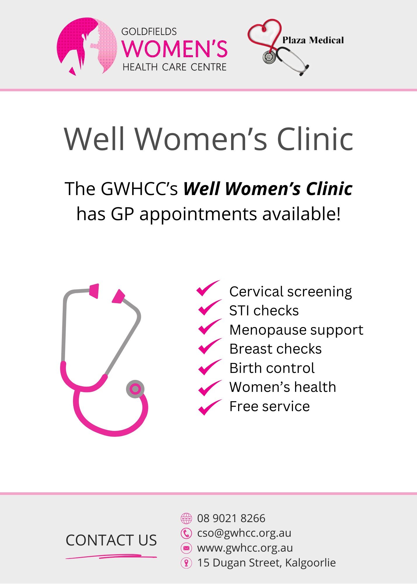 Goldfields Women's Health Care Centre - Well Women's Clinic